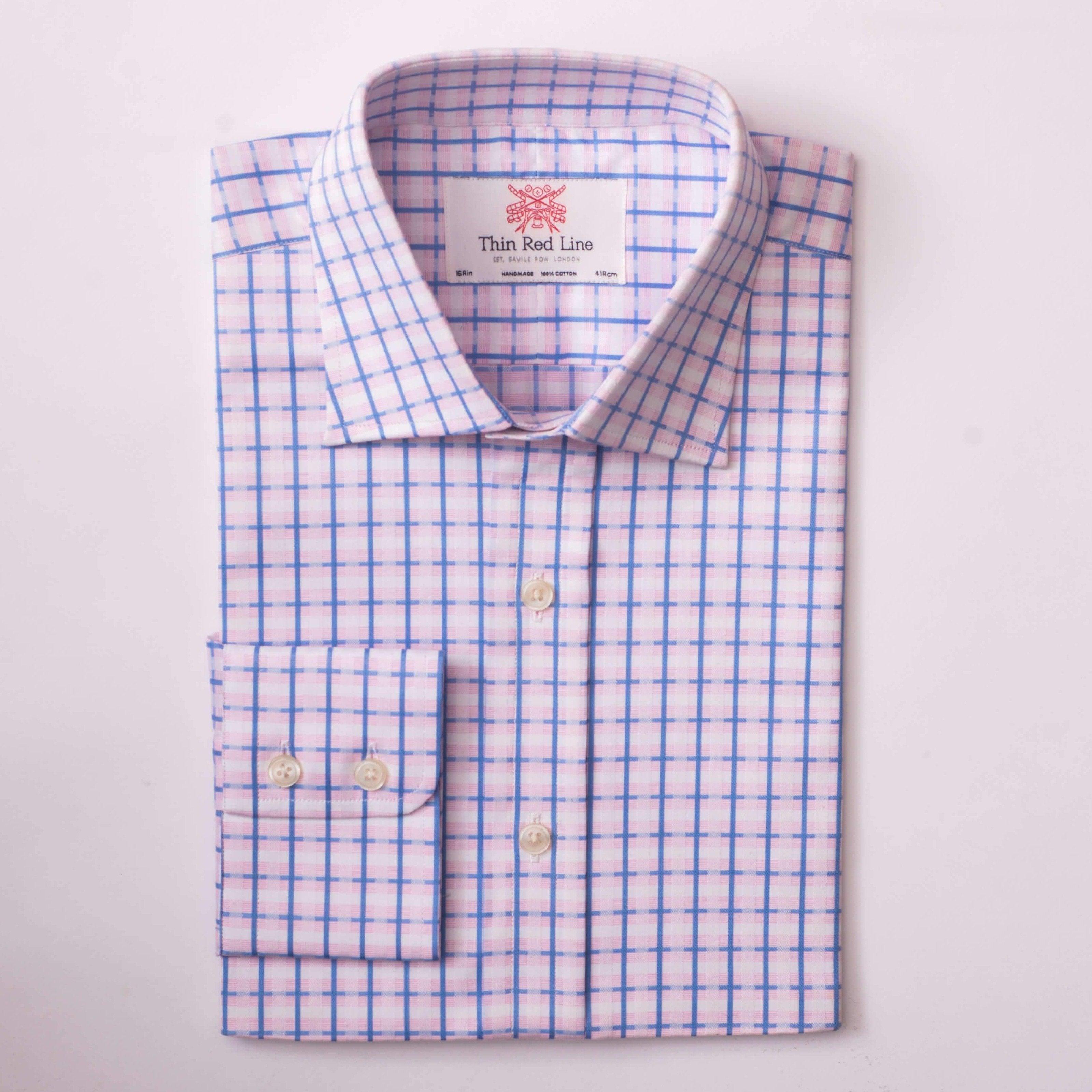 Cotswold Check Pink Formal Shirt | Stylish Men’s Pink Check Shirt ...