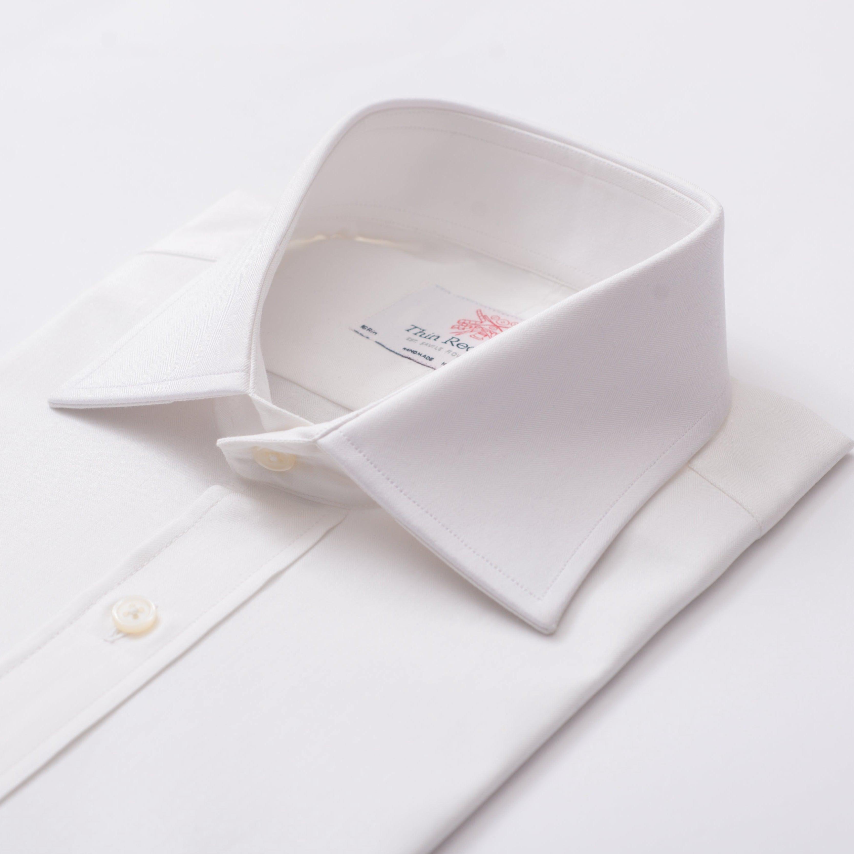 Buy Herringbone Cream Formal Shirt | Men's Cream Formal Shirts Online ...